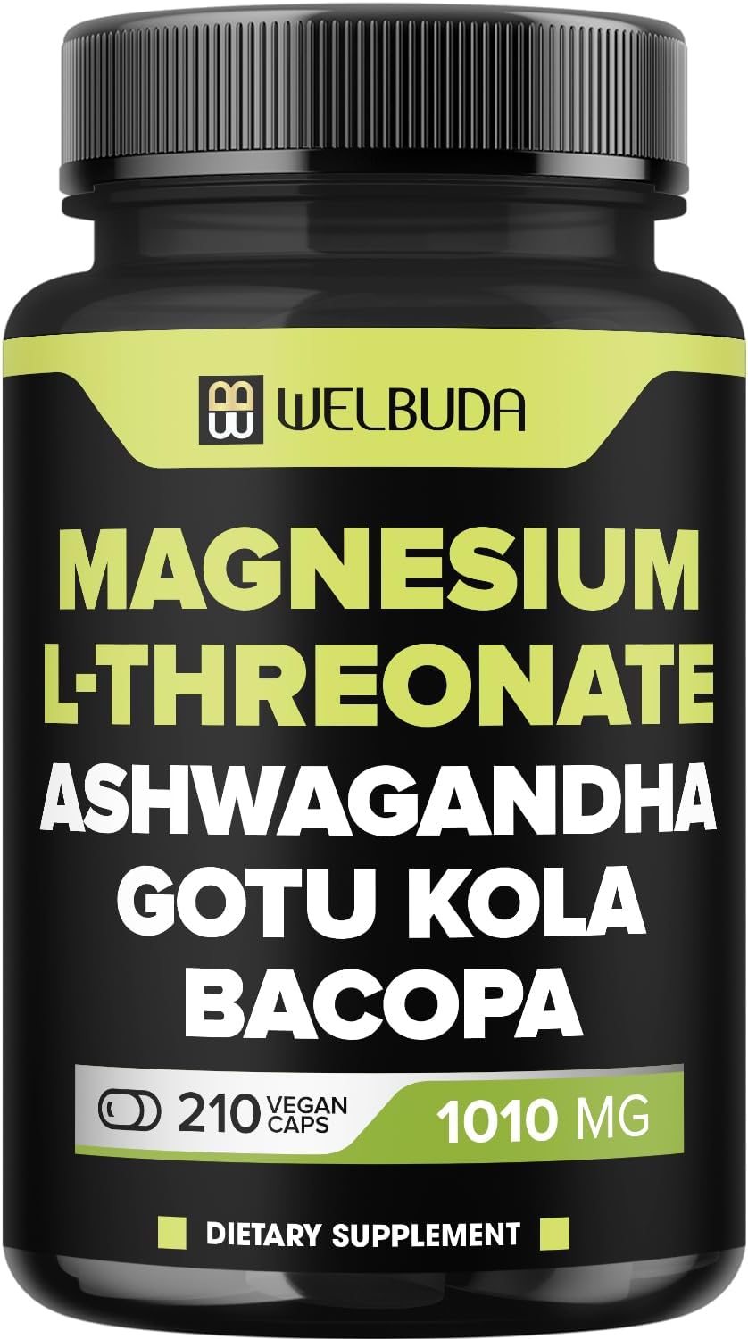 Amazon.com: Magnesium L-Threonate Capsules 1010mg - 210 Capsules ...