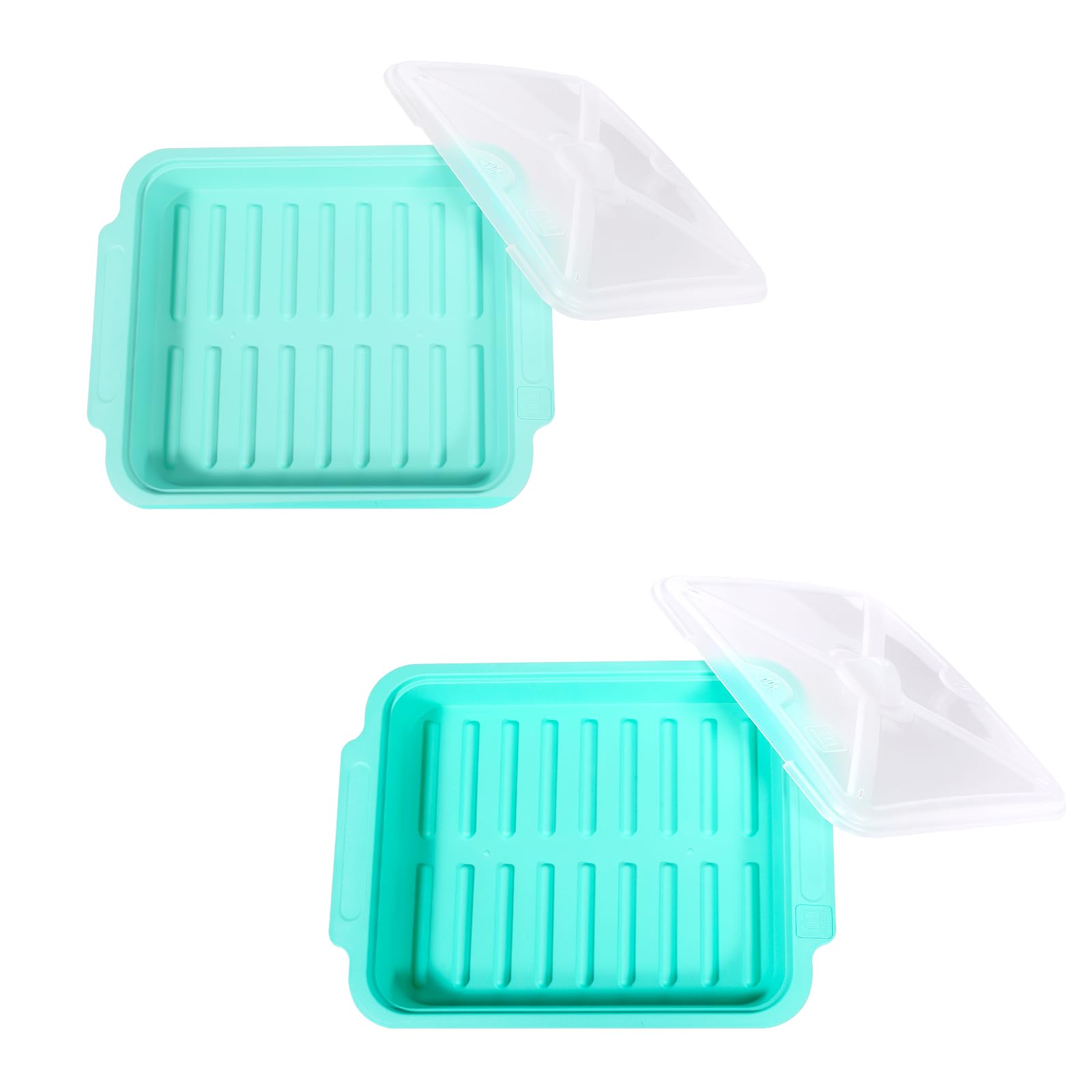 Amazon.com: MMUGOOLER 2 Pack Microwave Easy Bacon Maker/Cooker with Lid ...