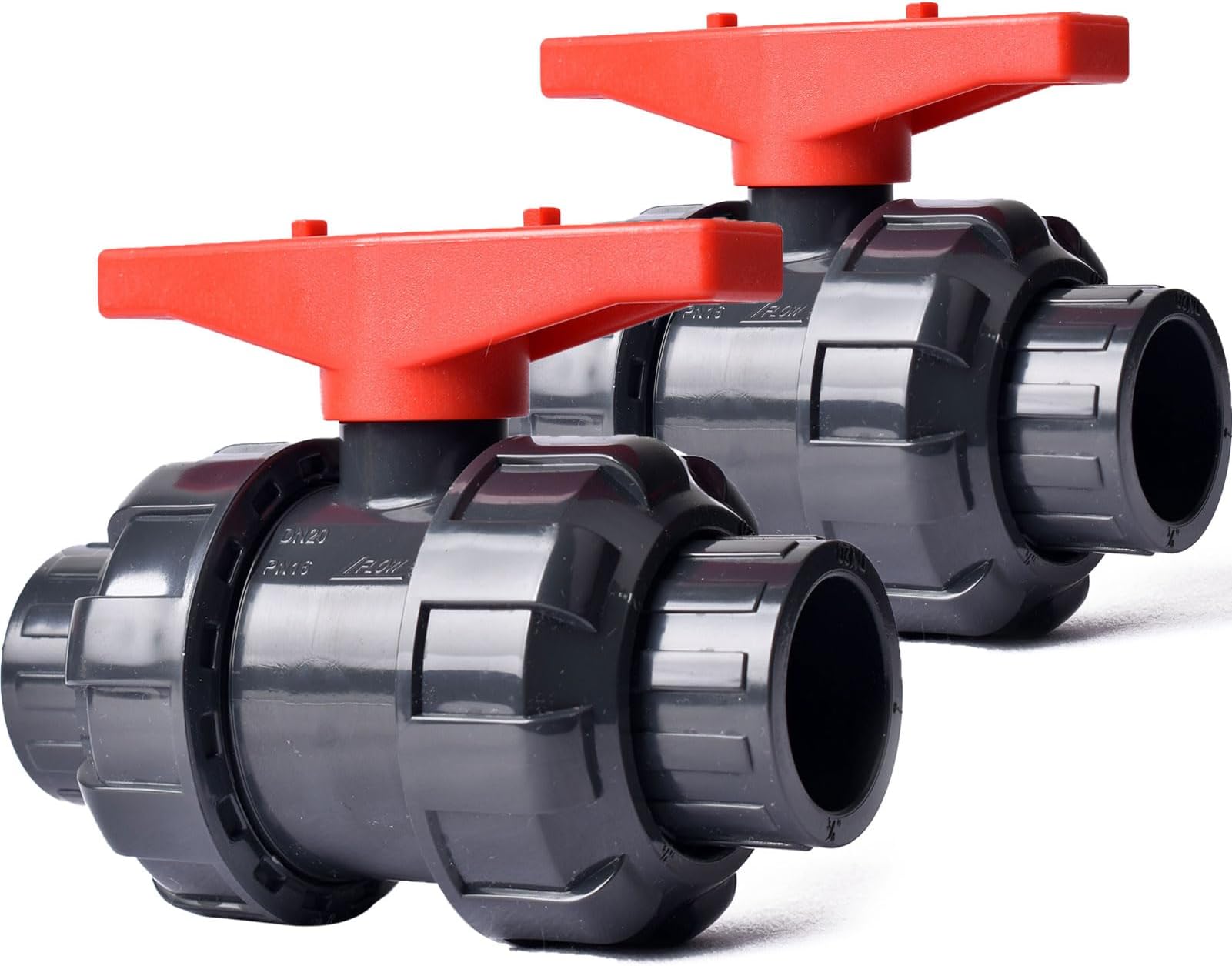 Amazon.com: HYDROSEAL Kaplan 1/2" PVC True Union Ball Valve with Full ...