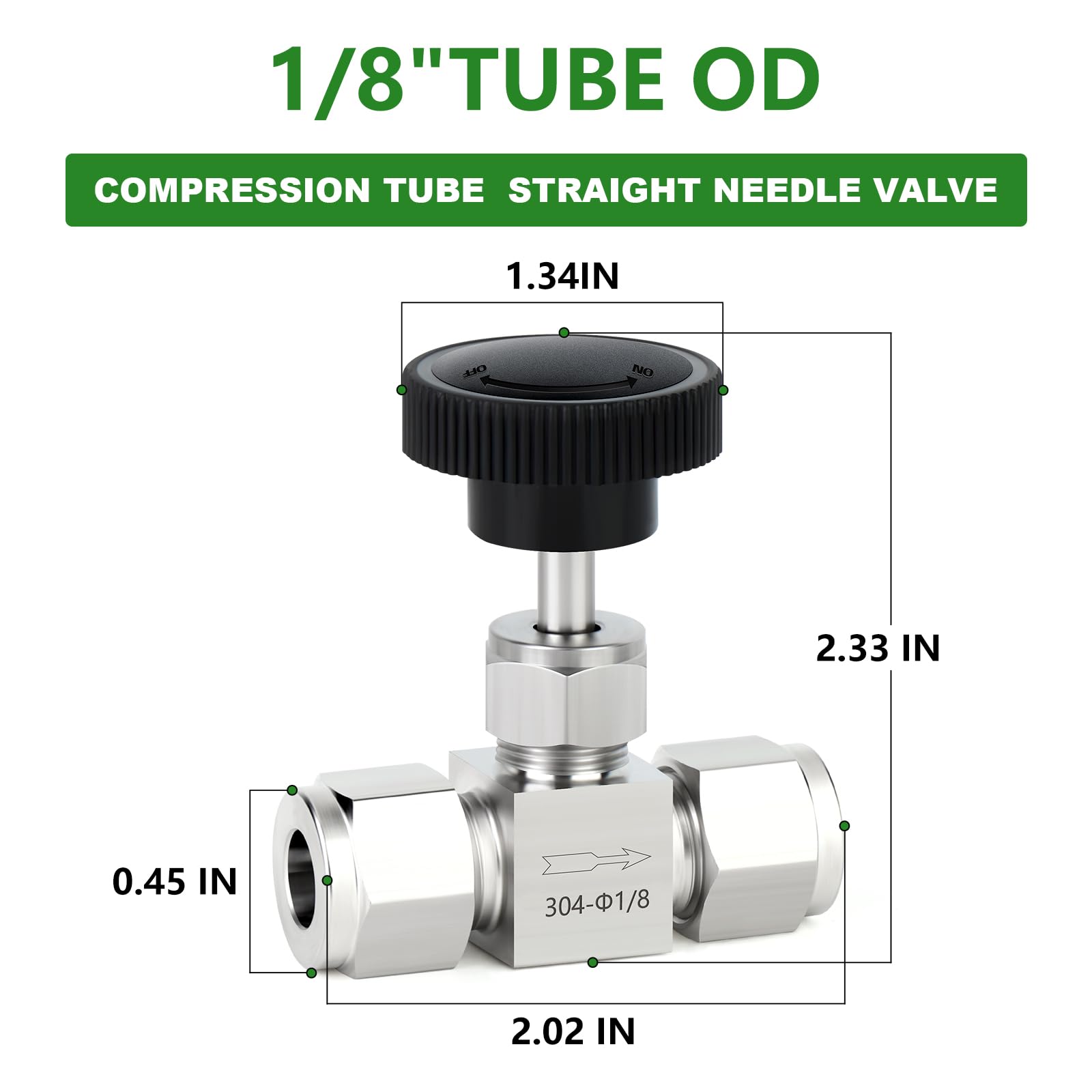 Snapklik.com : 1PCS 304 Stainless Steel Compression Tube Square ...