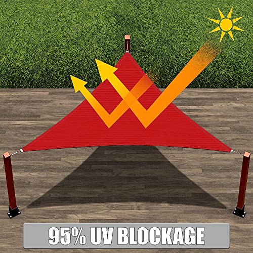 Fidrisen Waterproof Sun Shade Right Angle triangle Sun Shade Sail 95% ...