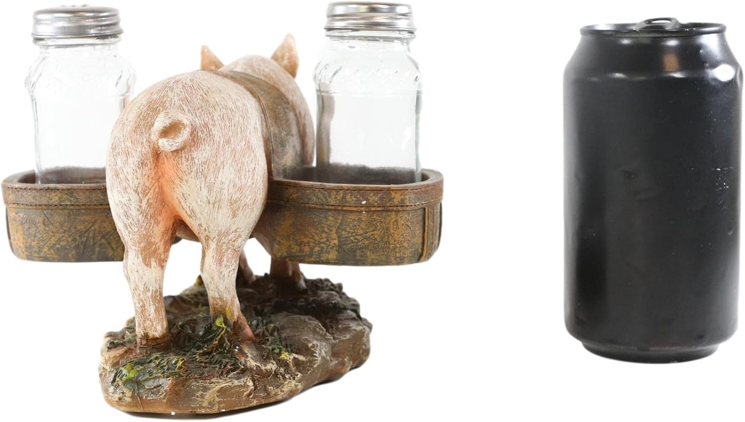 Ebros Gift Animal Farm Barn Cerdo Porky con alforjas Sal Pimienta ...