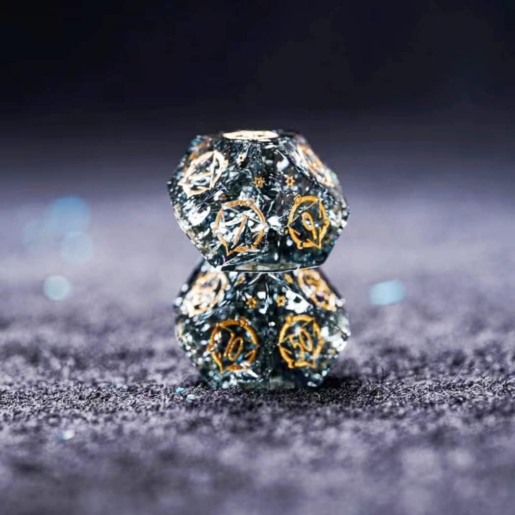 Amazon.com: DND Dice Set, Dungeons and Dragon dice, Natural Crystal ...