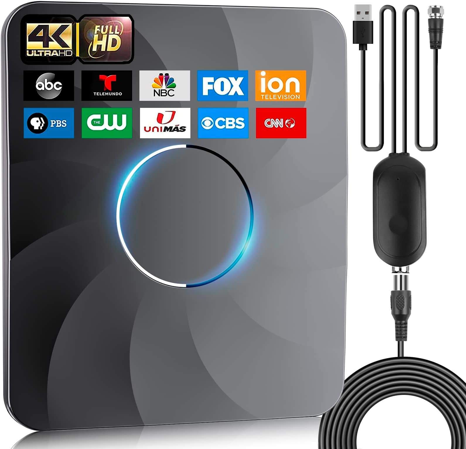 Amazon.com: 900+ Miles Range Digital TV Antenna for Local Channels with ...