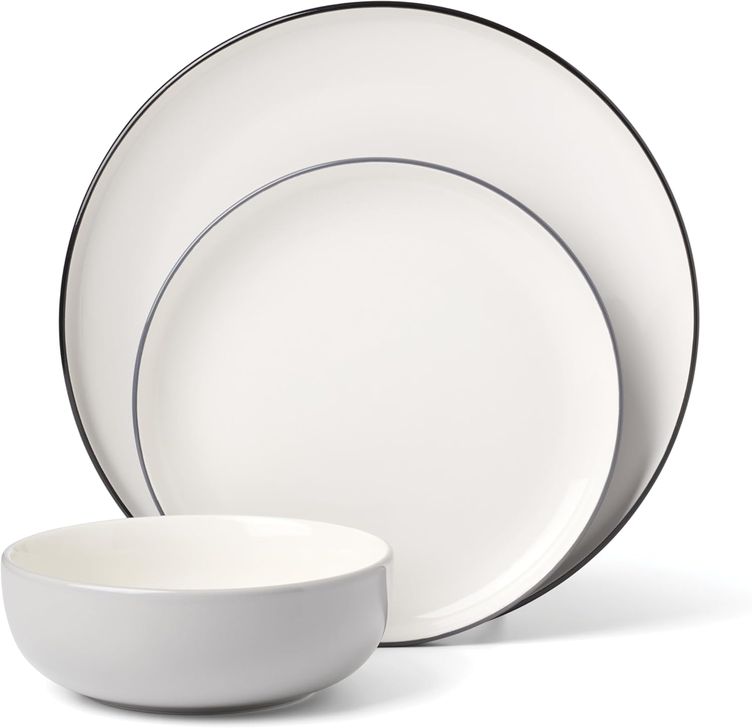 Amazon.com | Oneida Dinnerware Set, 24 Seven Colors Pumice 12-Piece Set ...