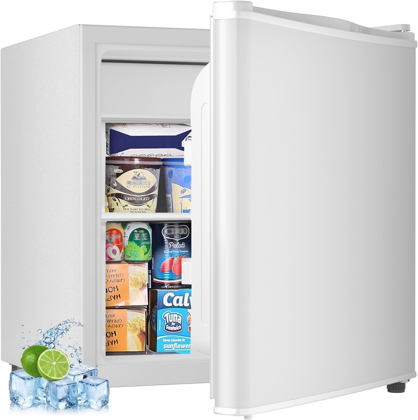 Amazon.com: Kismile Mini Fridge with Freezer, 1.6 Cu.ft Mini ...