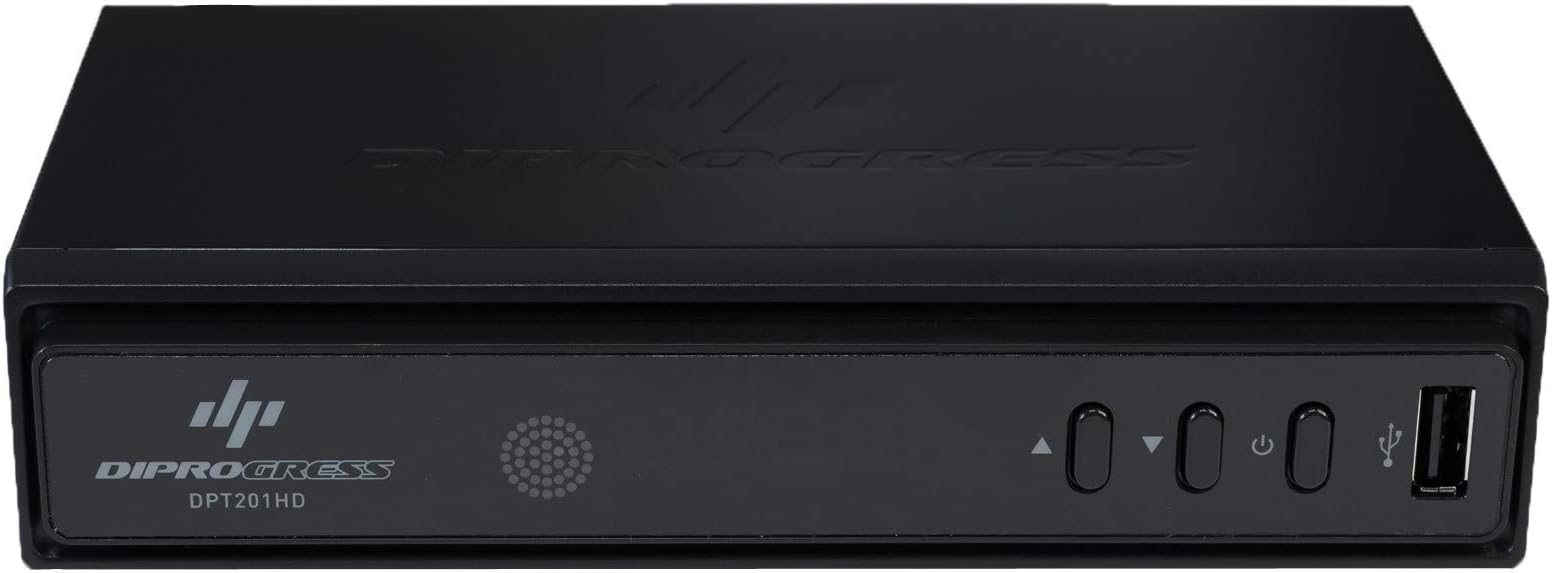 DIPROGRESS decoder DVB-T2 Hevc 10 bit DPT207HD con due telecomandi 2 in ...