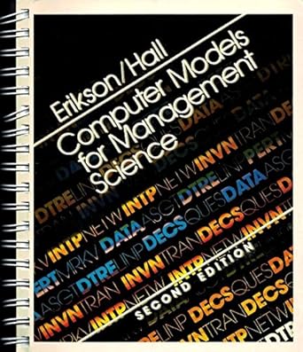 Buy Computer Models for Management Science Book Online at Low Prices in ...