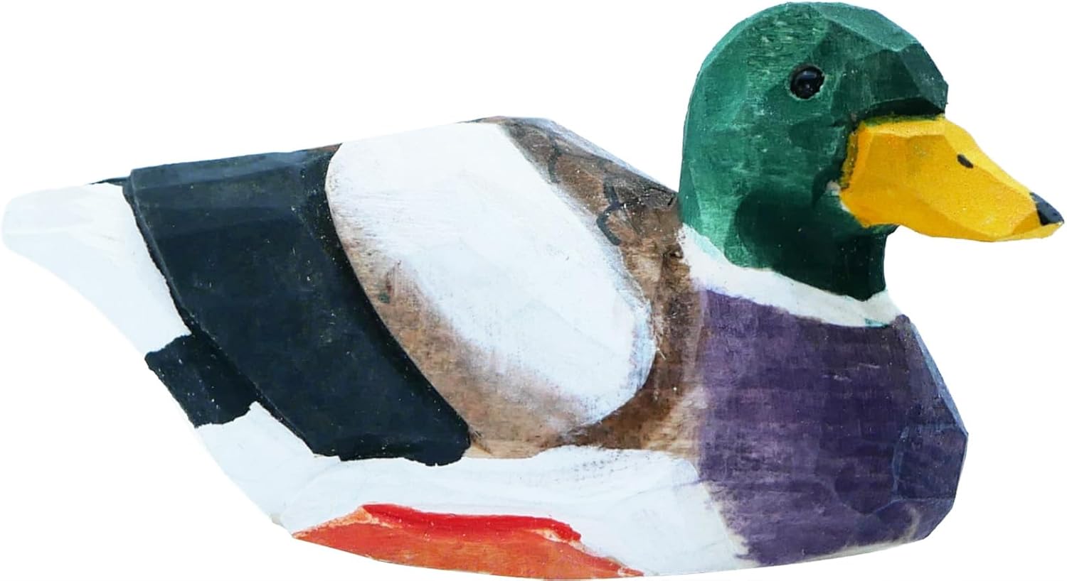 Amazon.com: DinNingNing Wooden Mallard Duck Figurine Decoys Statue ...