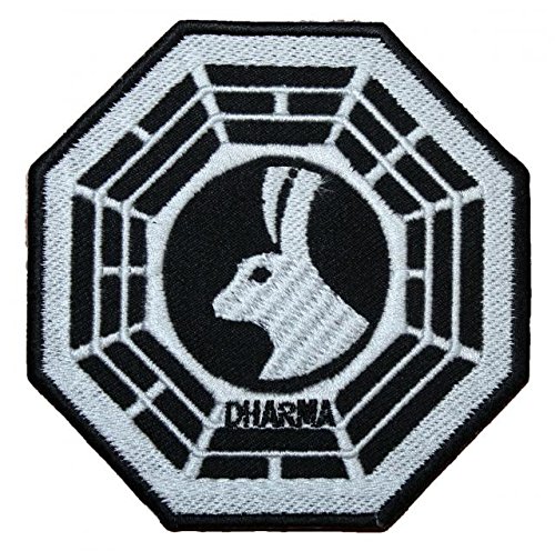 LOST DHARMA The Looking Glass EMBROIDERED PATCH Badge Iron-on, Sew On 4 ...