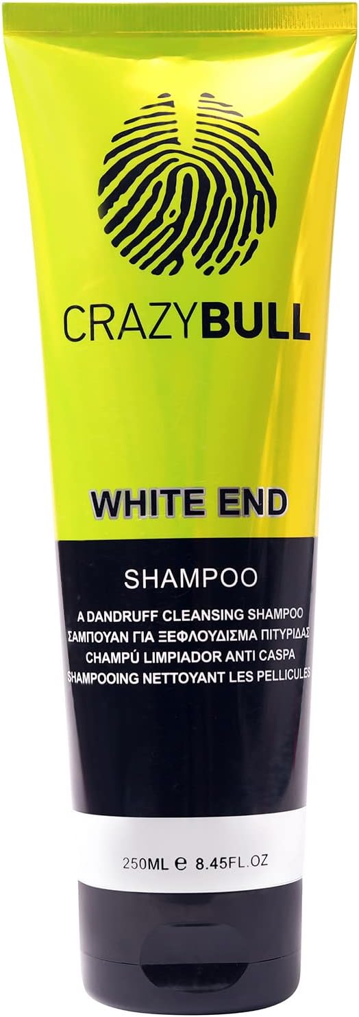 Crazy Bull White End Anti Dandruff Shampoo - Oil Control, Dry, & Itchy ...