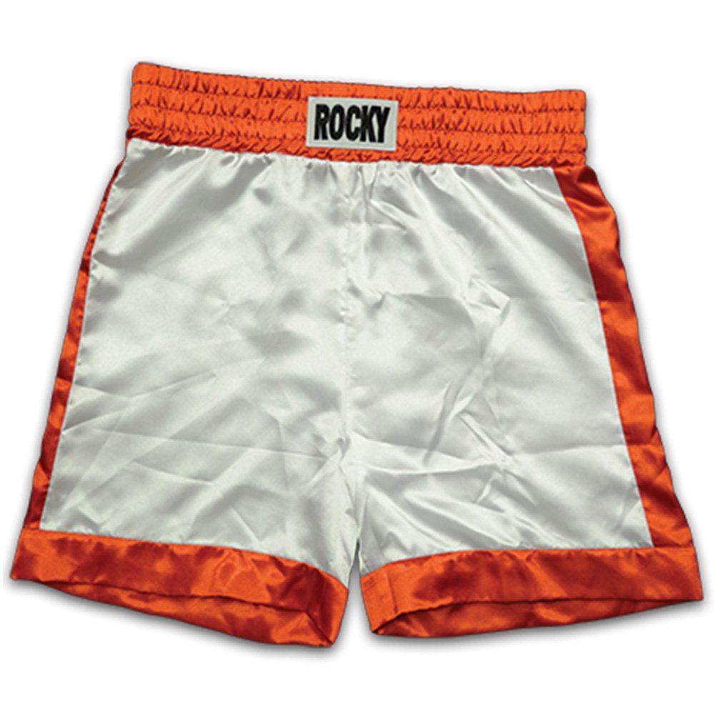 Amazon.com: Rocky Balboa Costume Boxing Trunks White : Clothing, Shoes ...