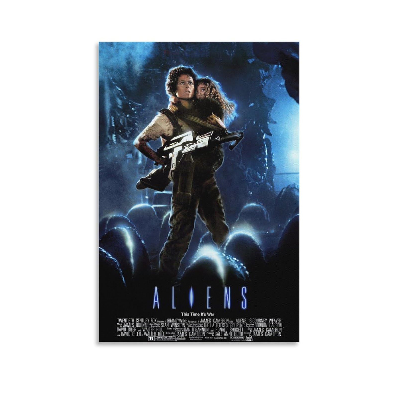 Amazon.com: Aliens 1986 Movie Posters Canvas Art Poster And Wall Art ...