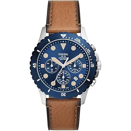 Fossil Watch for Men Grant, Quartz Chronograph Movement, 44 mm Gold ...