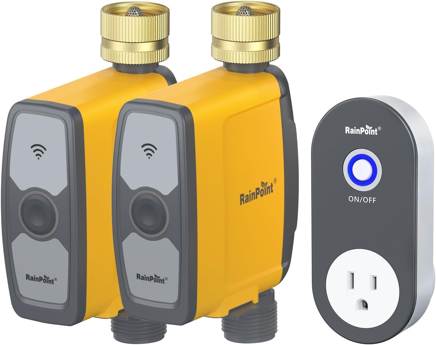 Amazon.com : RAINPOINT WiFi Water Timer, Smart Sprinkler Timer Hose Timer (2 Water Timers & 1 ...