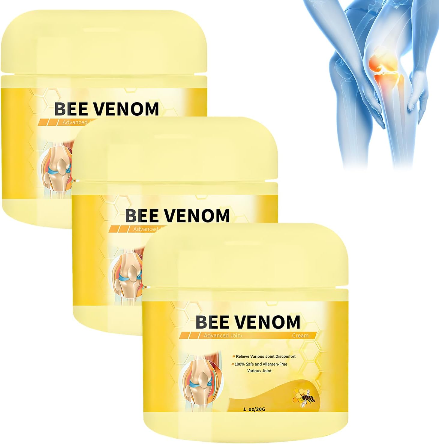 Amazon.com : Bee Venom Advanced Joint and Bone Cream,Bee Venom Cream ...