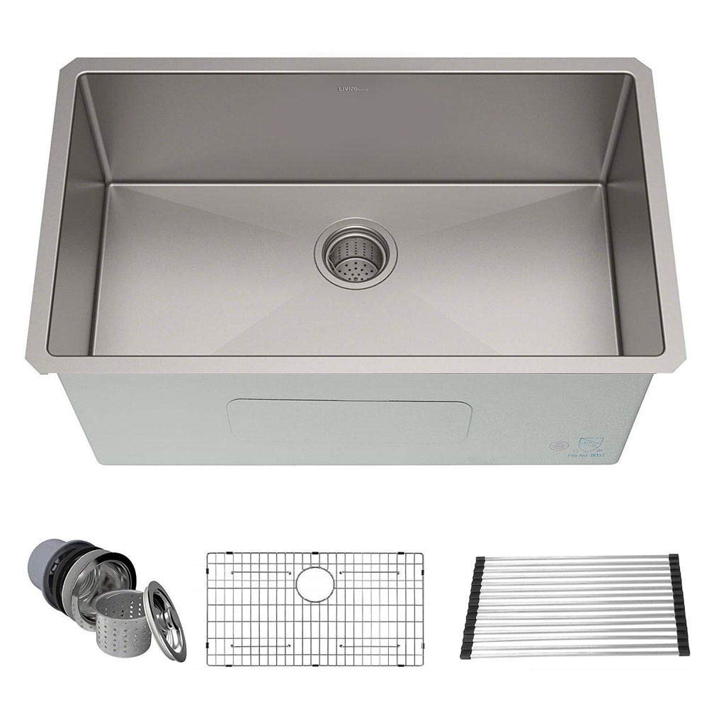 30 inch Undermount Single Bowl 16 Gauge Stainless Steel Kitchen Sink 30 ...