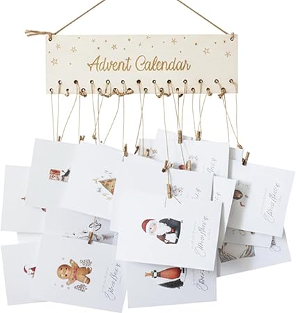 Amazon.com: Mindfulness Advent Calendar with Wooden Holder – 24 Daily ...
