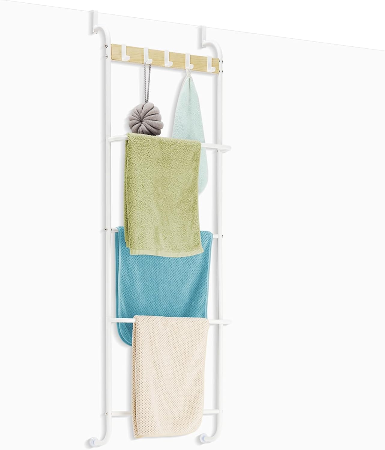 Amazon.com: Over The Door Towel Racks for Bathroom 5-Tier Door Towel ...