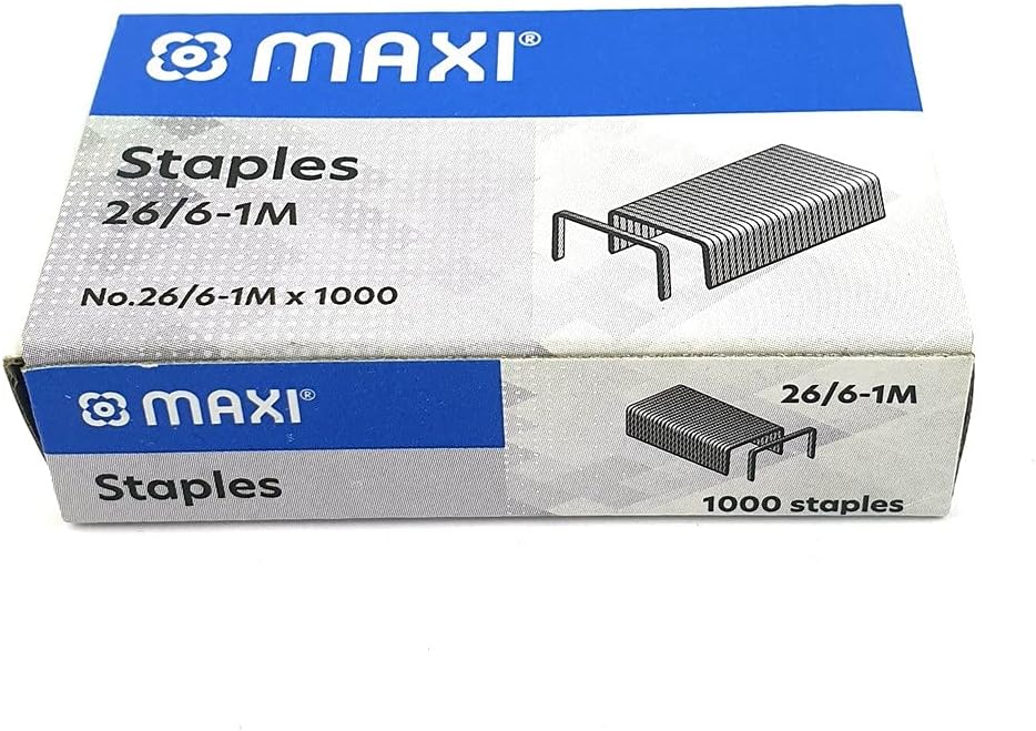 MAXI 26/6 STAPLE PINS PACK OF 1000PCS: Buy Online at Best Price in UAE ...