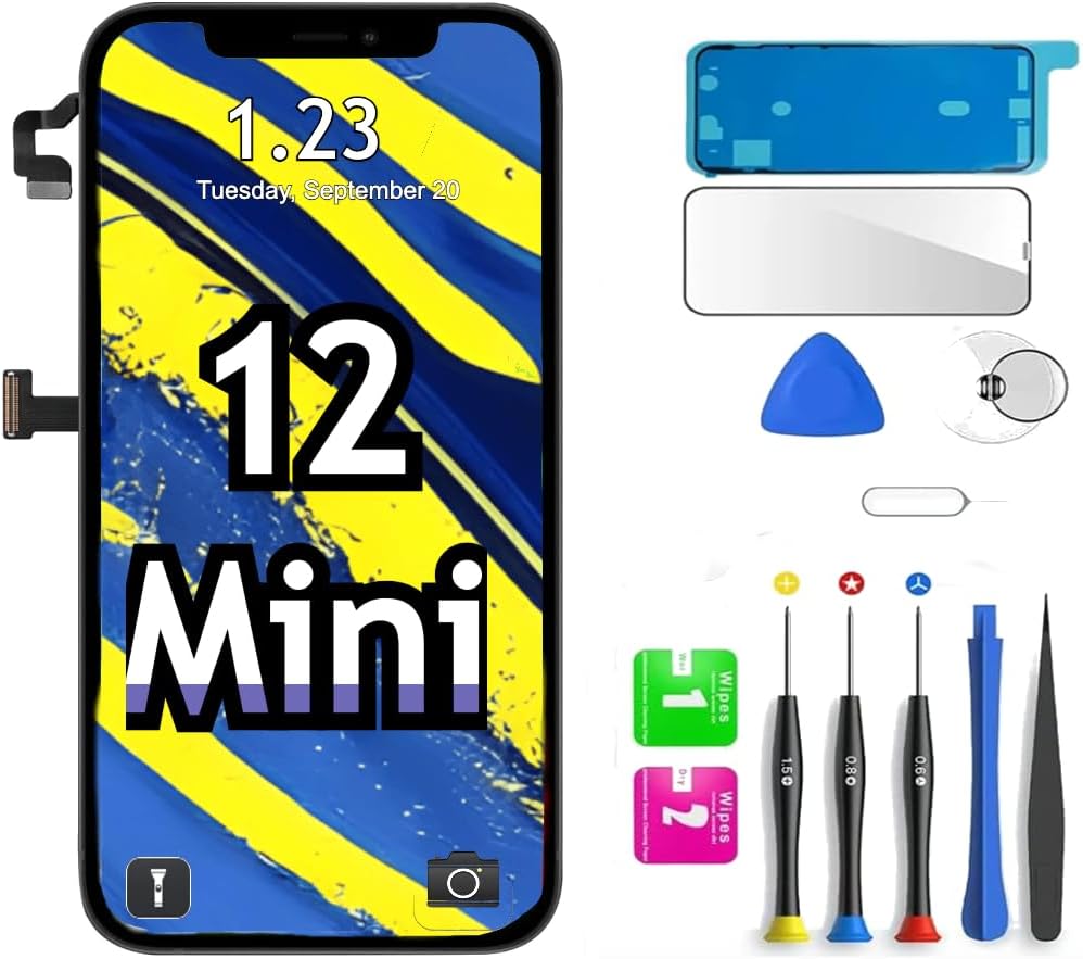 Amazon.com: iPhone 12 Mini Screen Replacement, 5.4 inch LCD Display ...