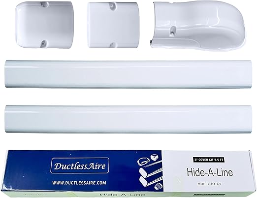 Amazon.com: DuctlessAire Paintable Mini Split Line Set Cover Kit ...