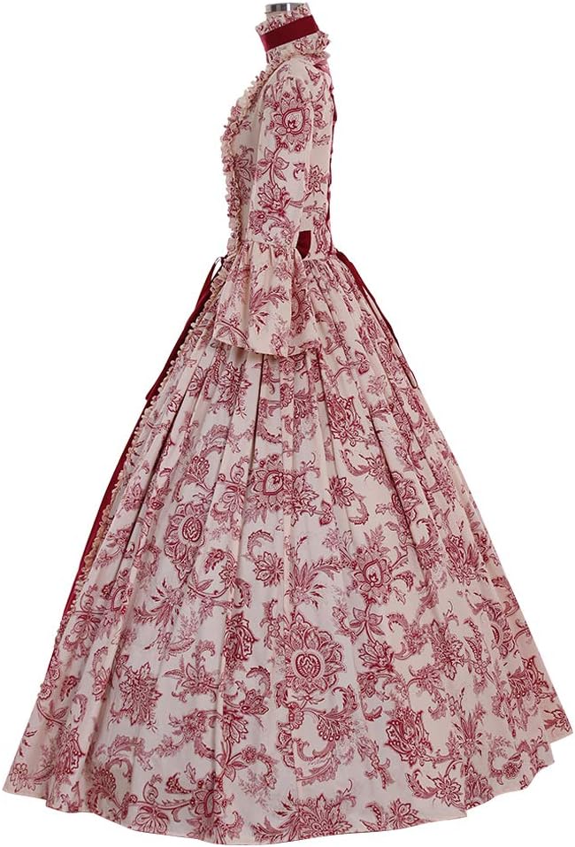 1791's lady Women's Victorian Rococo Dress Inspiration Maiden Costume ...