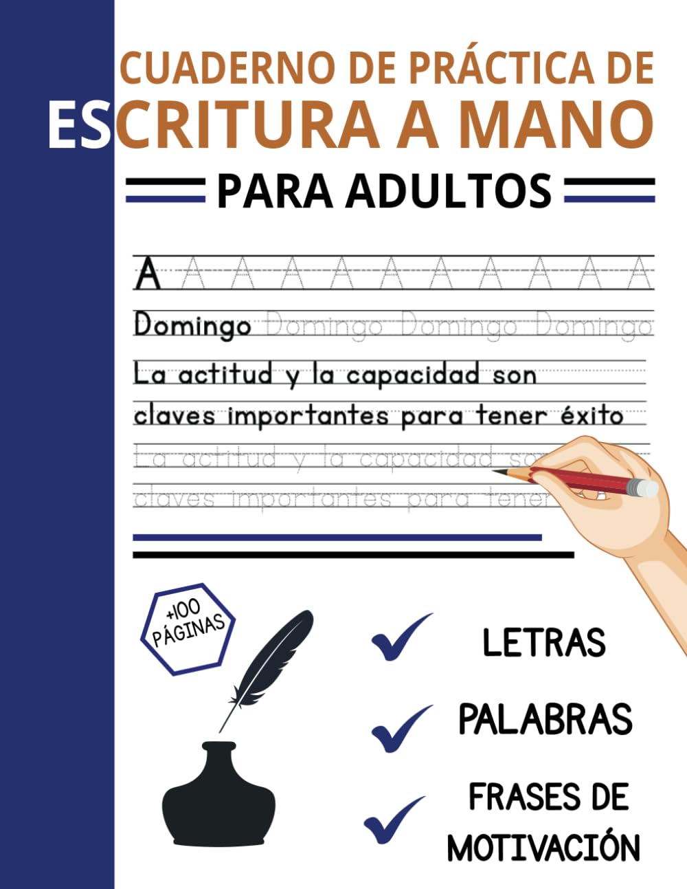 Cuaderno de Práctica de Escritura A Mano Para Adultos y Adolescentes ...