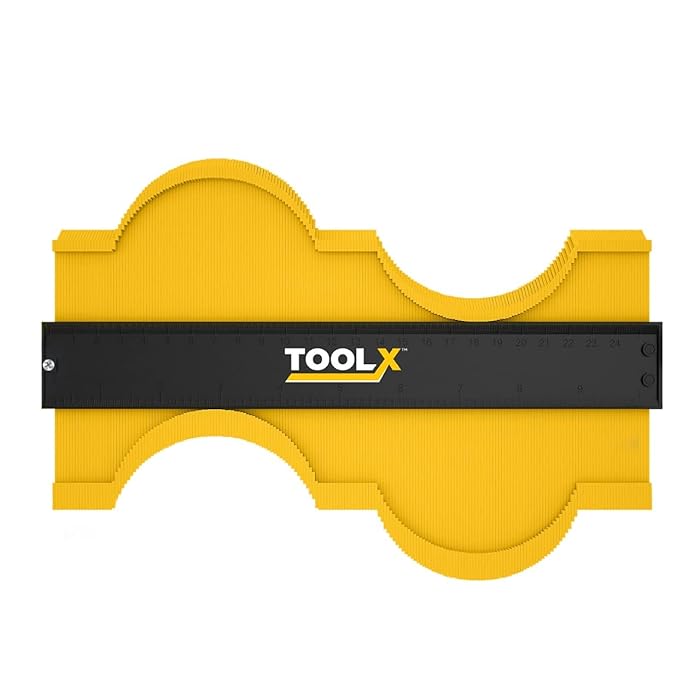 Buy Contour Gauge Profile Outline Tool (5-Inch Wide) with Metal Core ...