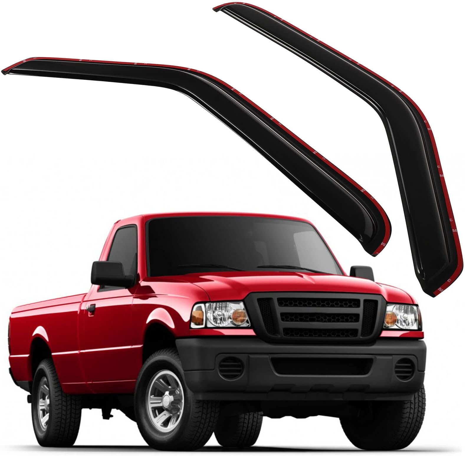 Amazon.com: Window Visor Compatible with 1993-2011 Ford Ranger Mazda ...