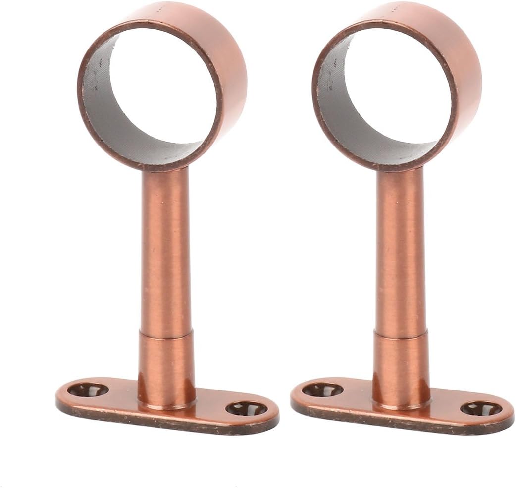 Amazon.com: uxcell Zinc Alloy Wardrobe Clothes Closet Rod Bracket ...