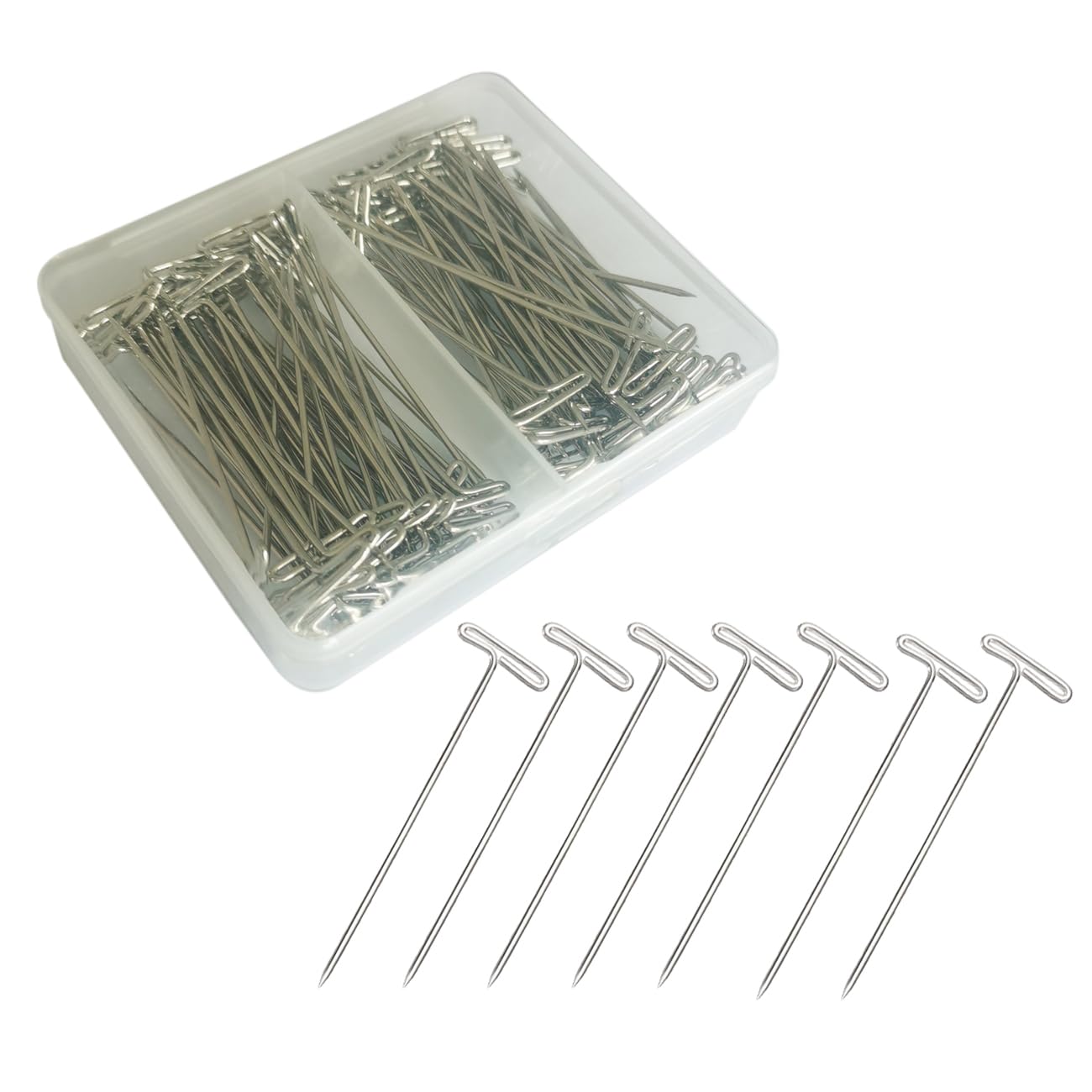 Amazon.com: T Pins, 100 Pack T-pins 2 Inch Wig Pin for Blocking ...
