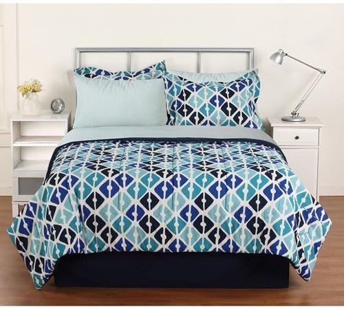 Amazon.com: Keeco Quatrefoils Complete Bed in a Bag Comforter & Sheet ...