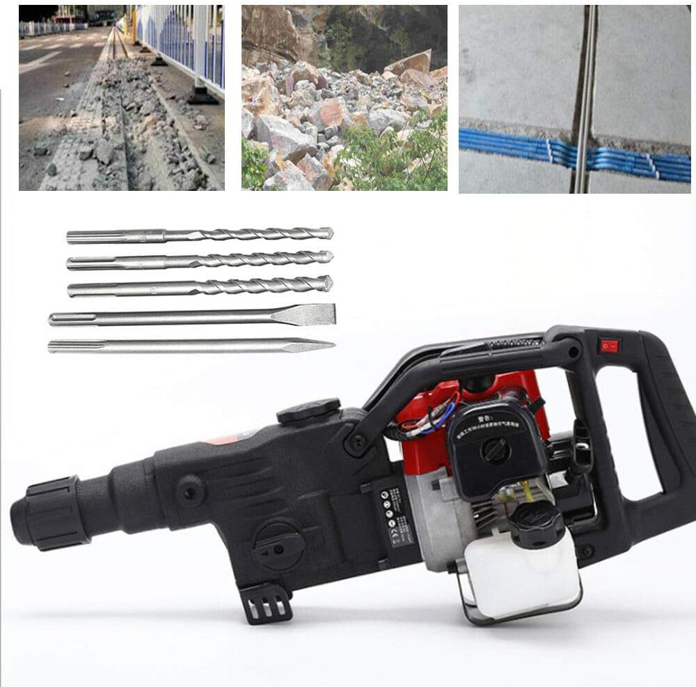 Powerful Gas Powered Demolition Hammer for Concrete Breaking, 1200W 2 ...