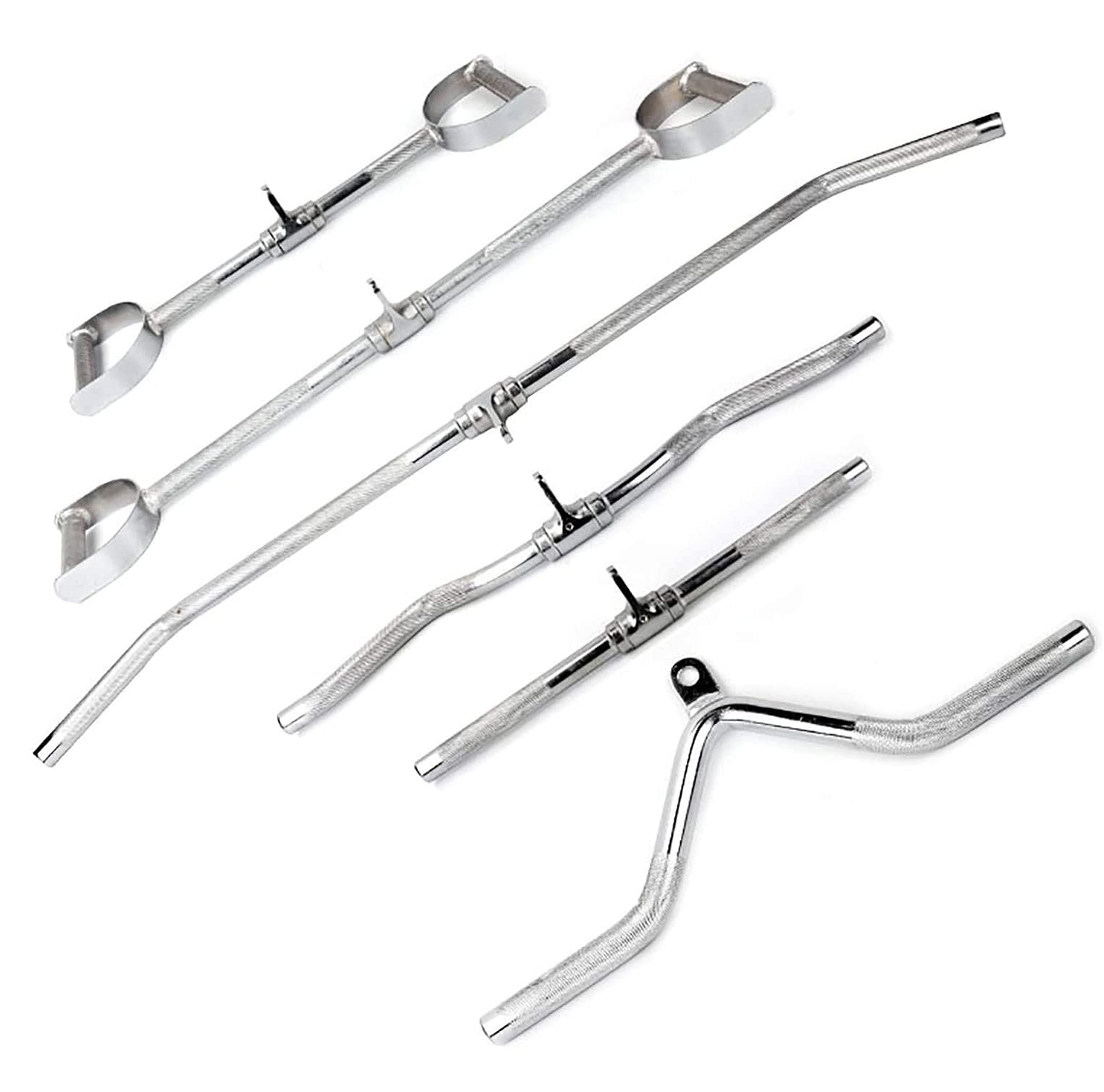 Buy Solid Straight Bar LAT Pull Down Bar Attachment, Tricep Press Down ...