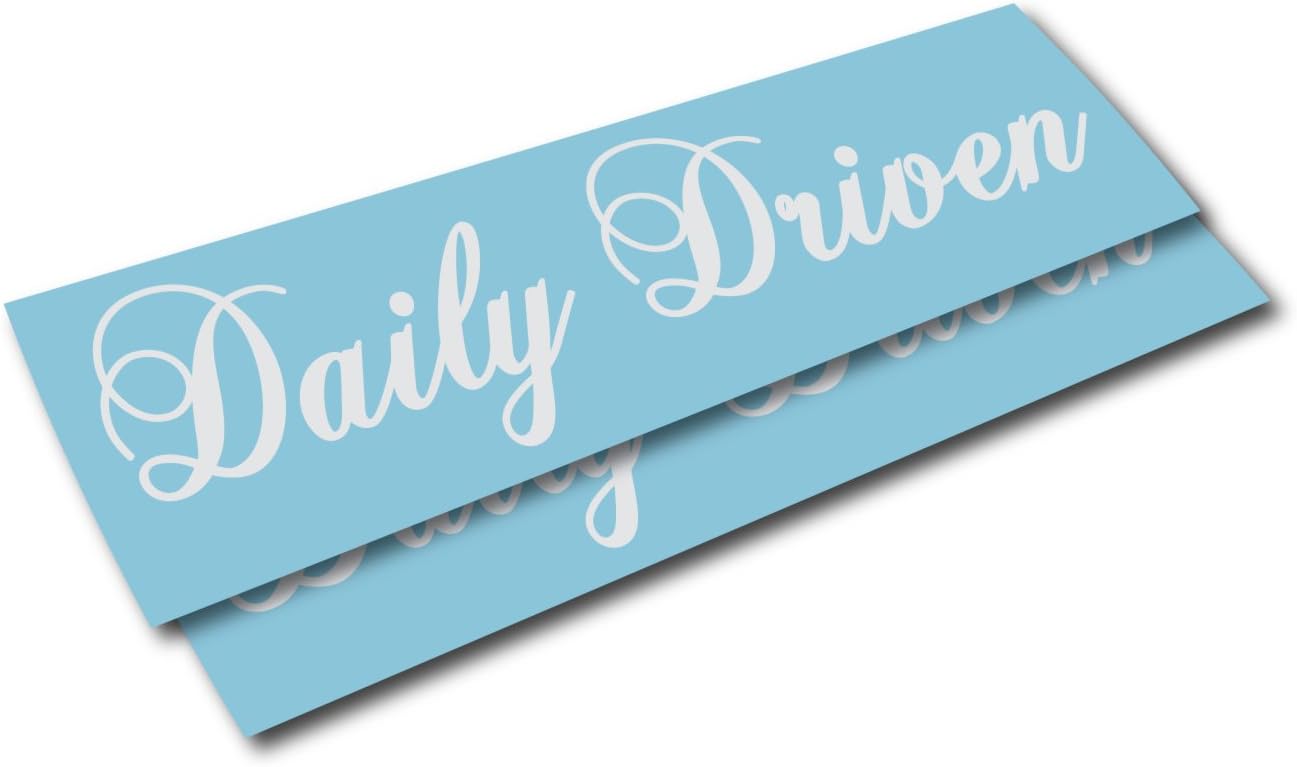 Amazon.com: Daily Driven car Window Decal Stickers (2 Pack!) 8" x 2.5 ...