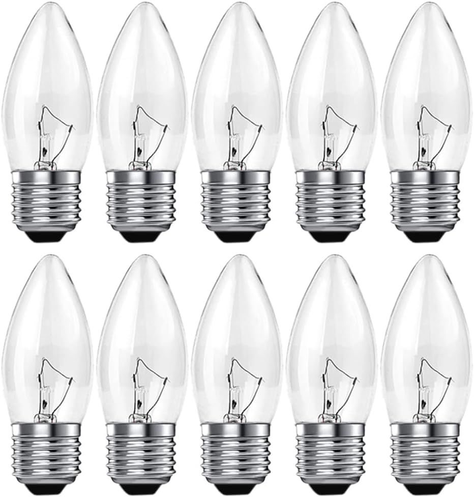 SCOMX 40W B11 Equivalent energy Incandescent Torpedo Tip Chandelier ...