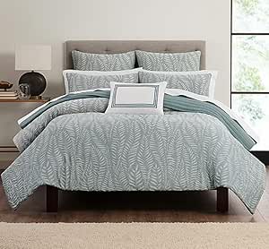 Amazon.com: Fieldcrest Botanical 3 Pc. Floral Comforter Set, Full/Queen ...