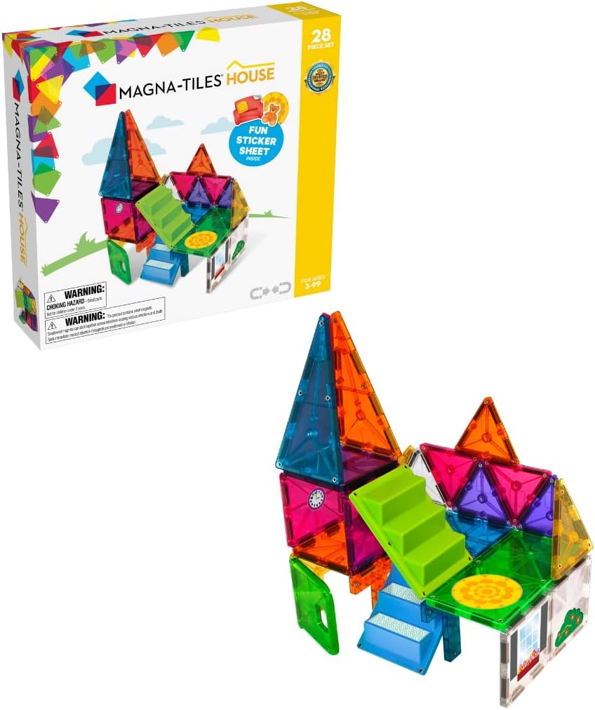 Magna-Tiles House Set, The Original Magnetic Building Tiles For ...