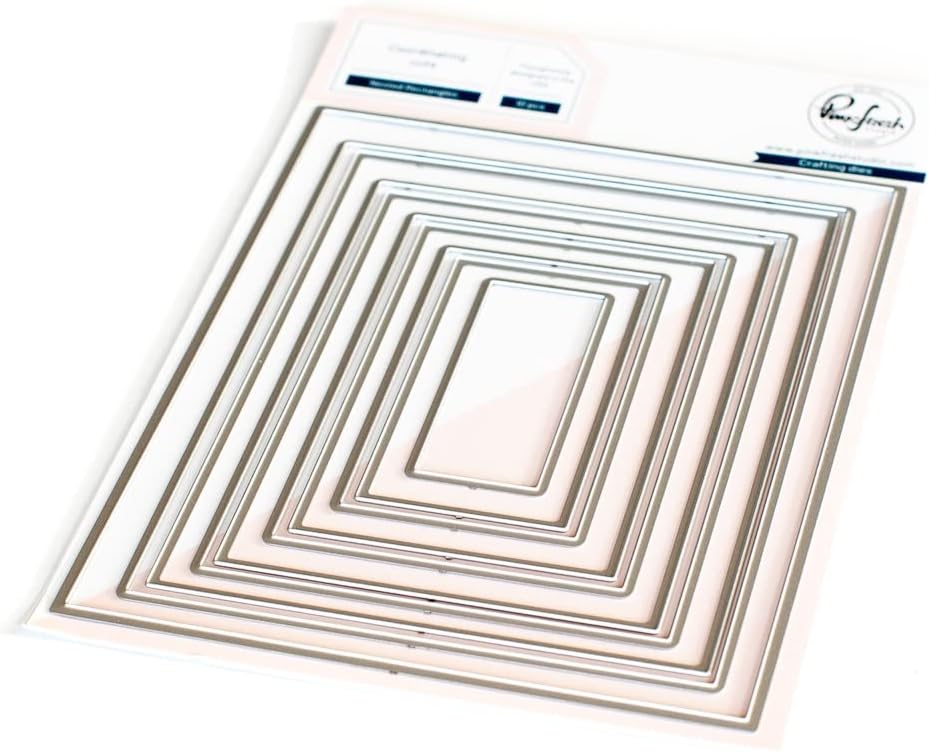 Amazon.com: PINKFRESH STUDIO Nested Rectangles Die Set