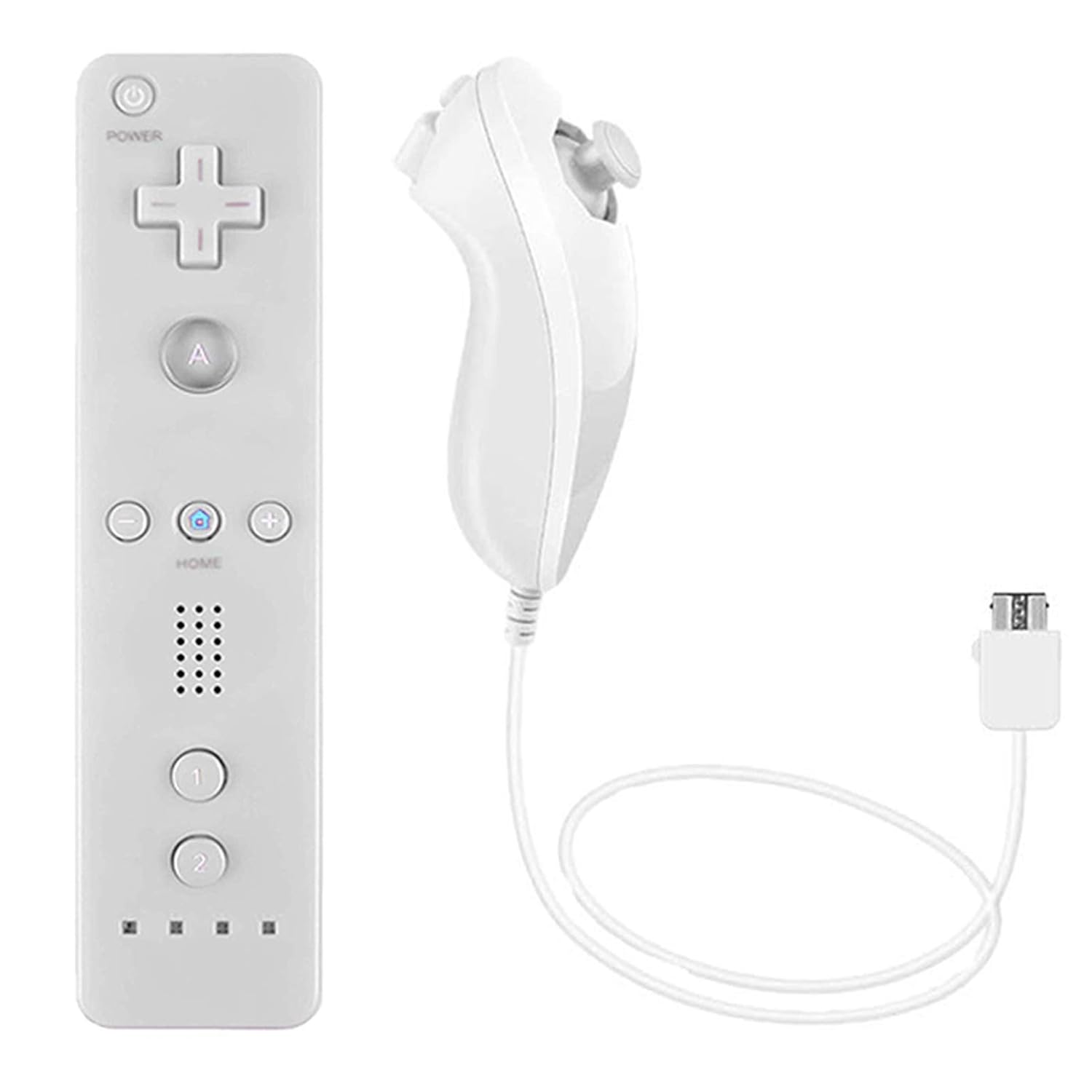 Lactivx 1 Pack Nunchuck and Wii Remote Controller Compatible with ...