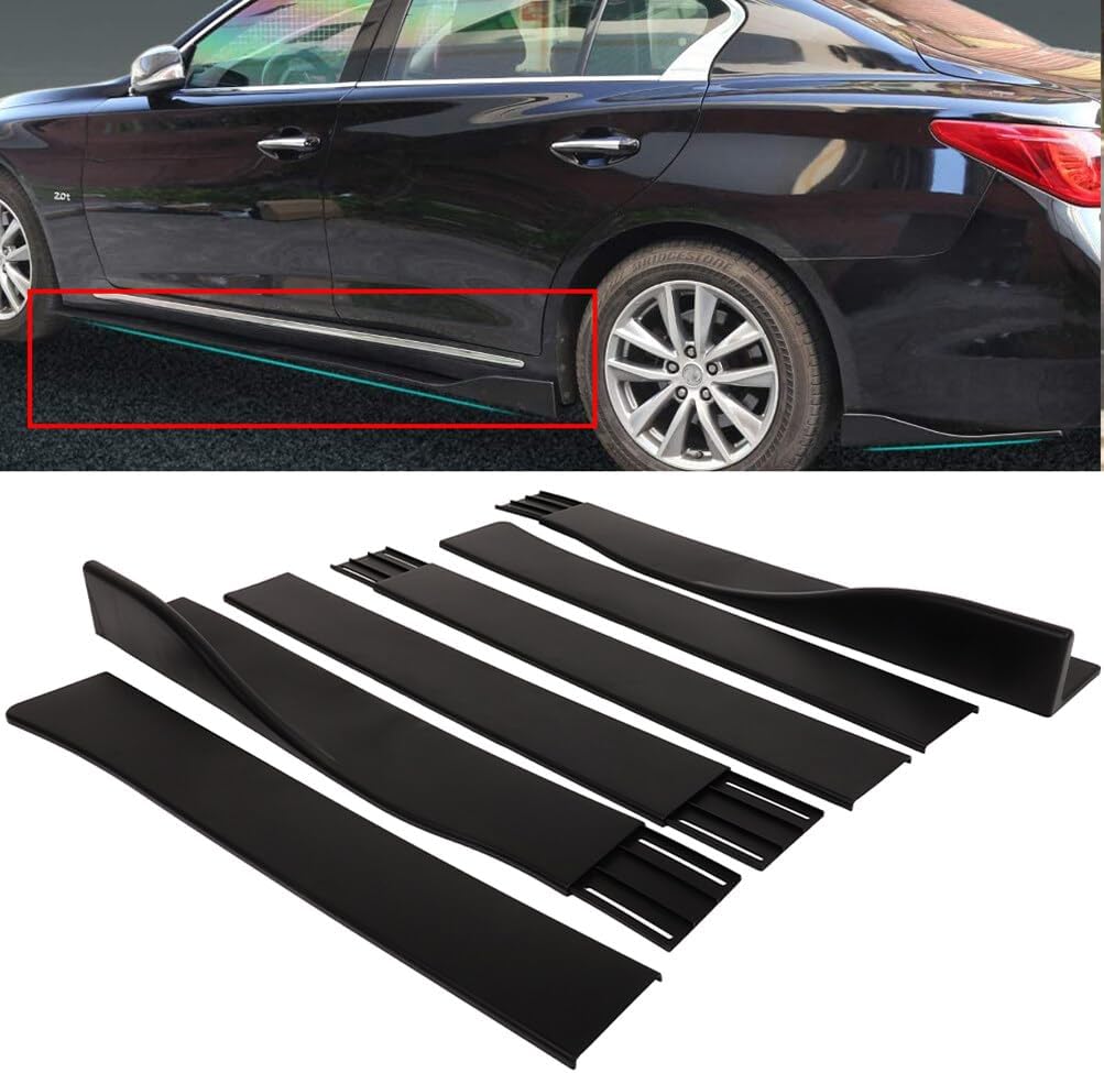 Amazon.com: SCITOO Plastic Side Skirts for Cars Body Kit Universal ...