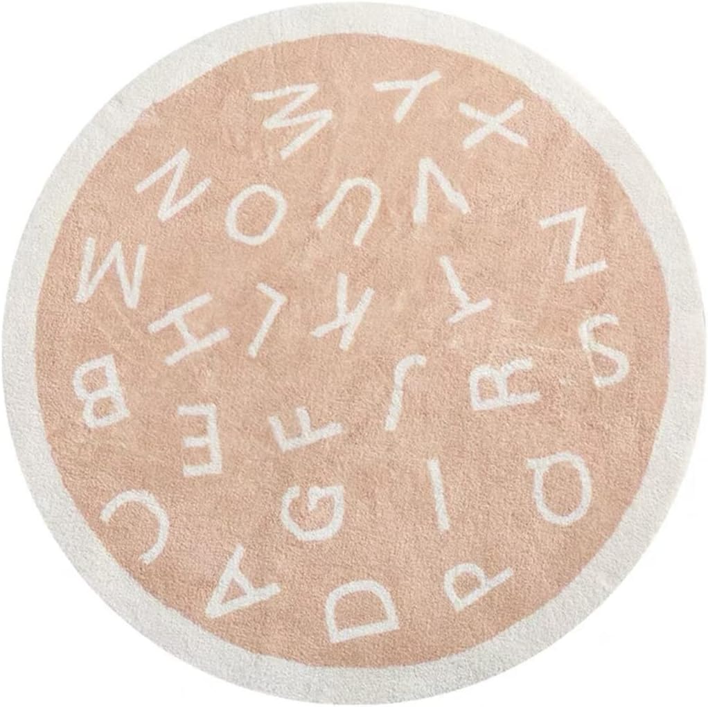 Amazon.com: ABC Alphabet Round Rug for Kids Bedroom Play Mat Soft Plush ...