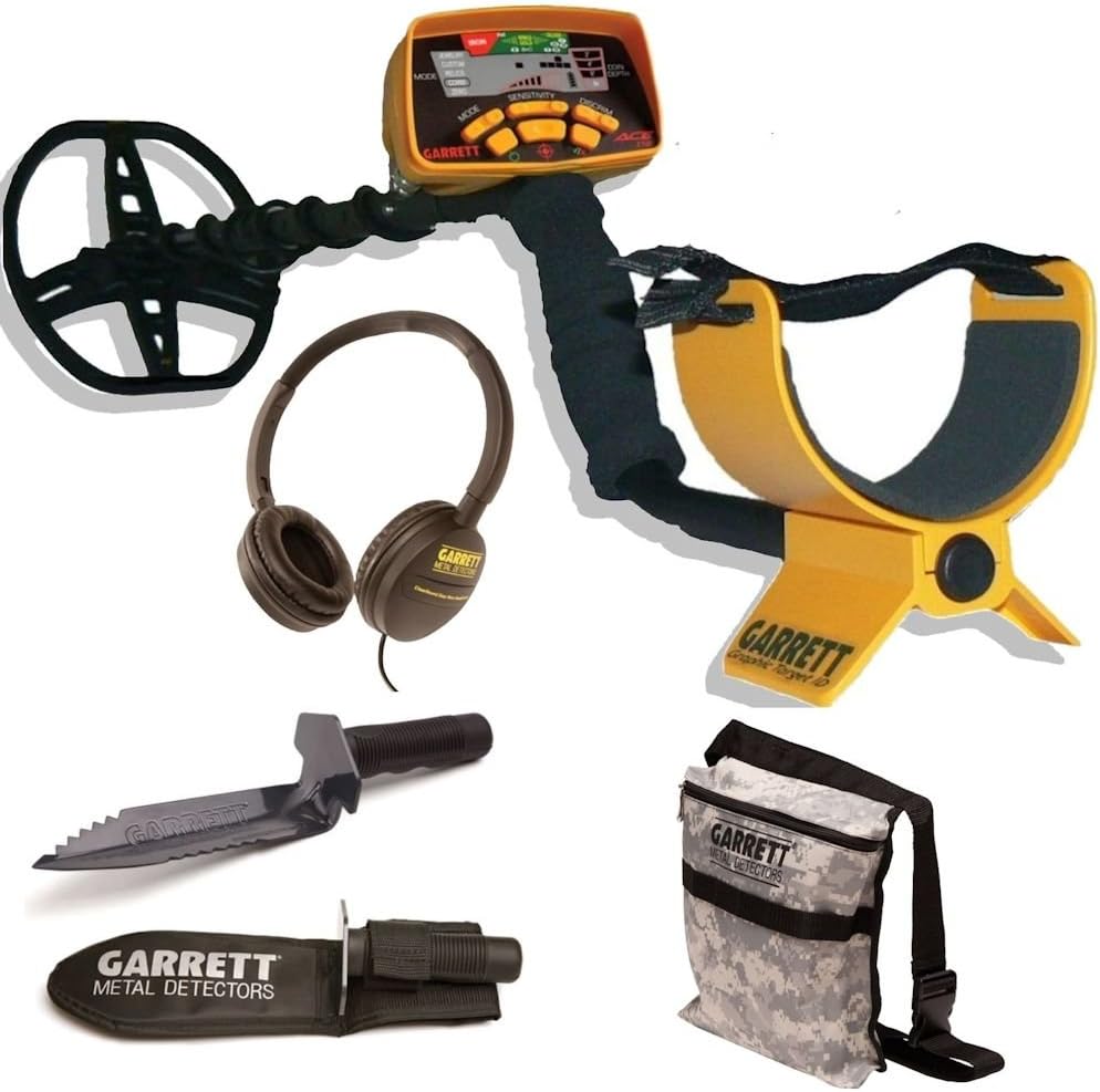 Amazon.com: GARRETT ACE 350 METAL DETECTOR W/GARRETT EDGE DIGGER & CAMO ...
