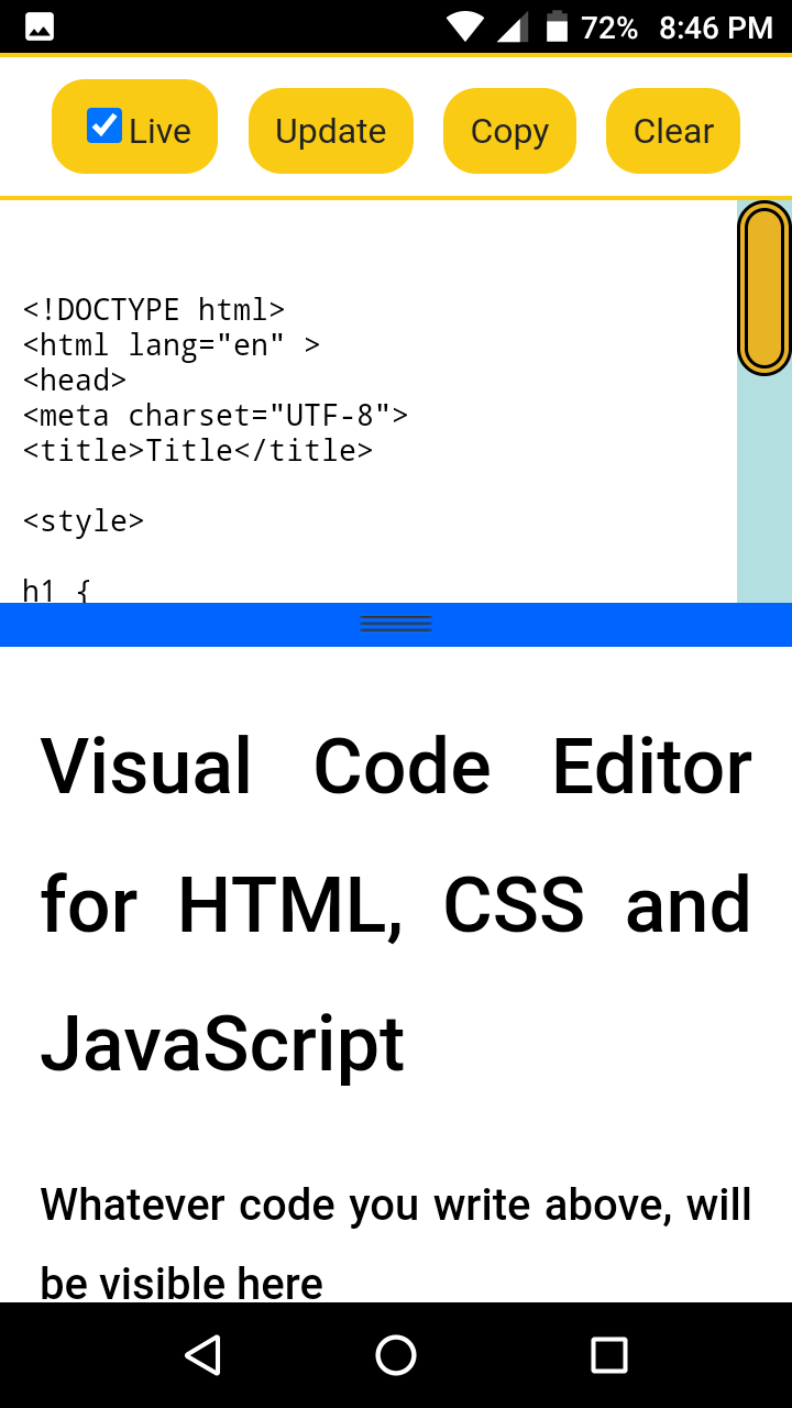 Visual Code Editor for HTML, CSS, JavaScript-Amazonアプリストアのアプリ