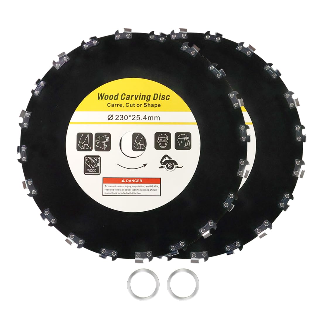 Chainsaw Tooth Weed Eater Blades 2-Set 9" Chainsaw Brush Cutter Blades ...