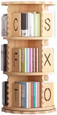 Amazon.com: 360° Rotating Bookshelf, Small Corner Bookcase with Small ...