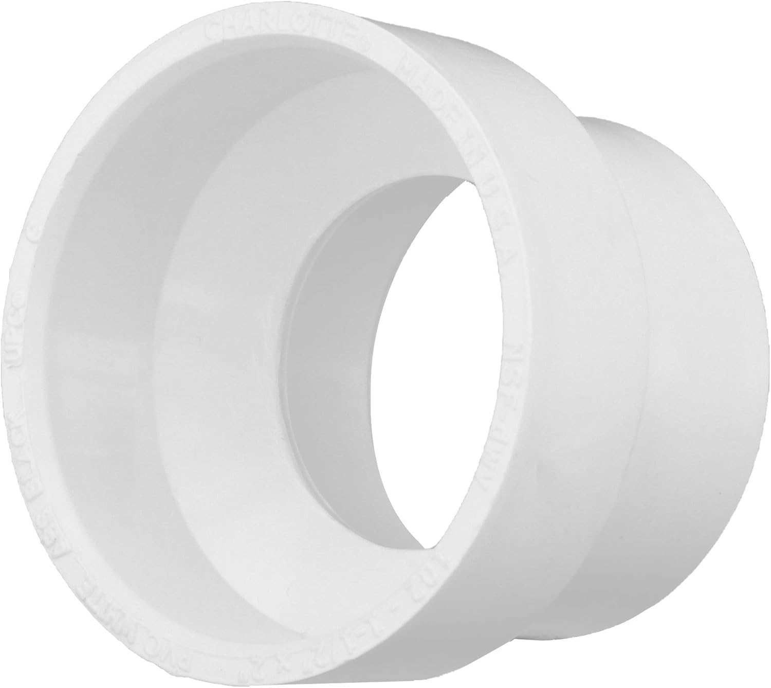 Charlotte Pipe 1-1/2" X 2" Plain End Pipe Fitting - Increaser Reducer ...
