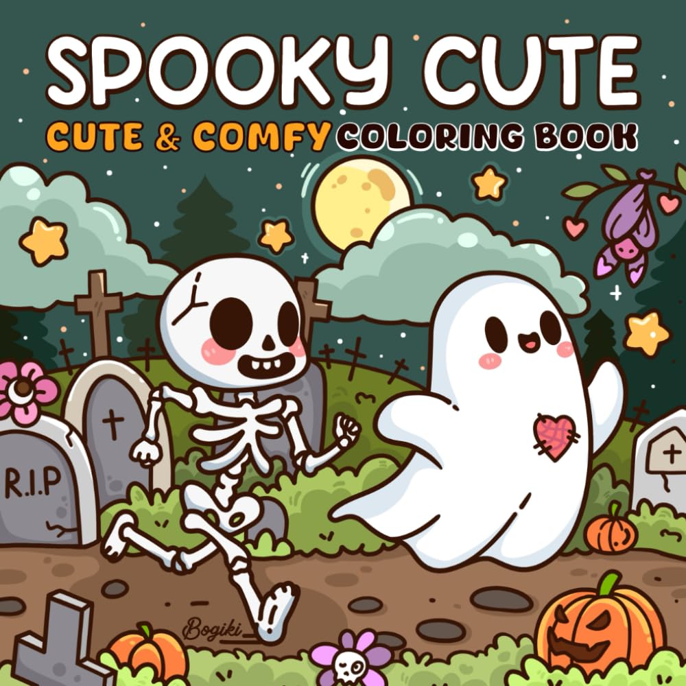 Amazon.com: Spooky Cute: Creepy Cute Creatures Coloring Book Cozy Hygge ...