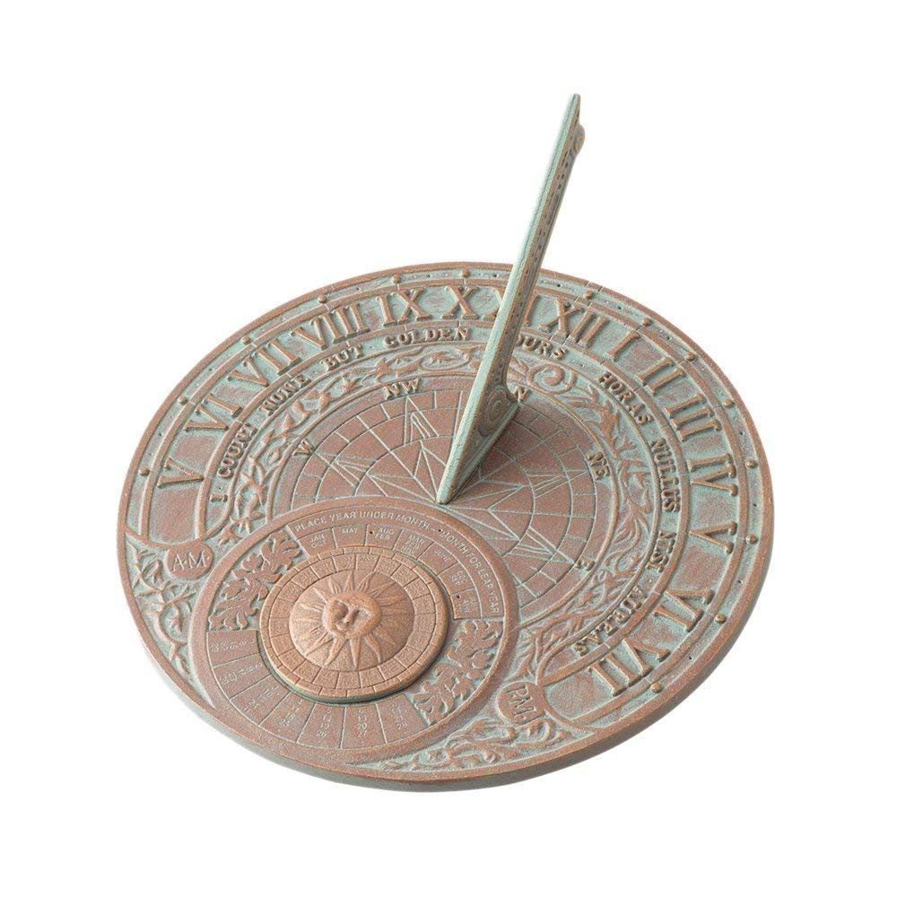 Amazon.com: NauticalMart Perpetual Calendar Sundial, Copper Verdi ...